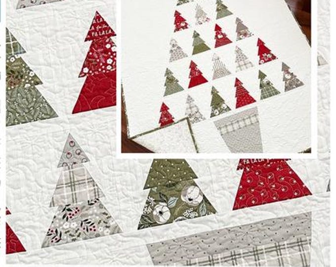Regal Pines Quilt Pattern, CSD152, Jelly Roll Strips Friendly Christmas ...