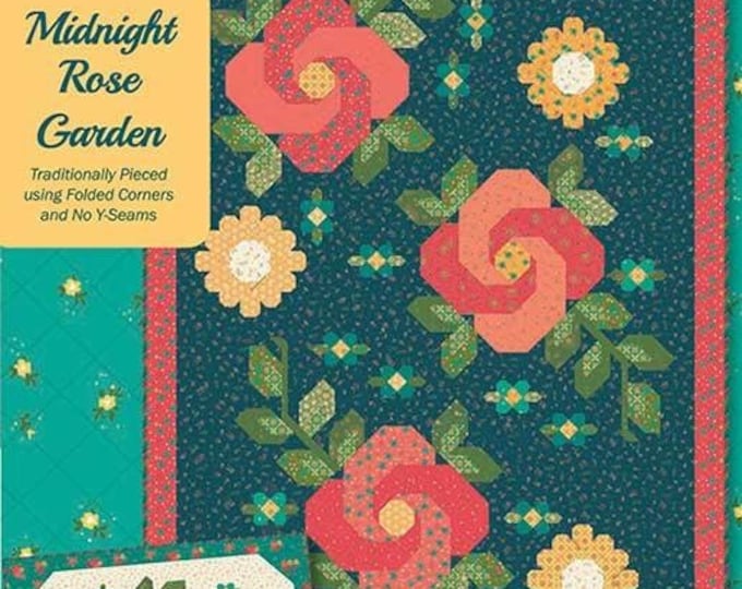Midnight Rose Garden Quilt Pattern, Anka's Treasures ANK348, Fat ...