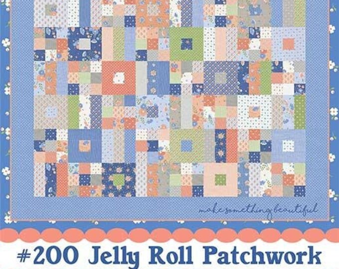 Jelly Roll Patchwork Quilt Pattern, CQ200, Jelly Roll Friendly Lap ...