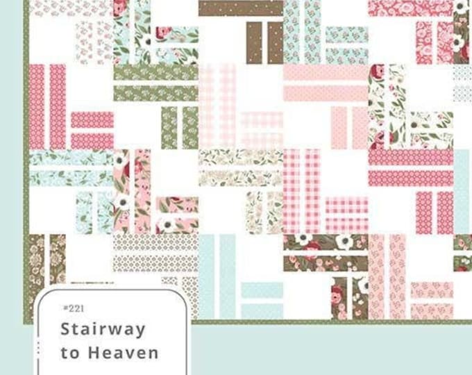 Stairway to Heaven Quilt Pattern, LB221, Jelly Roll Friendly Pattern ...