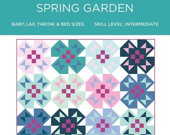 Summer Garden Quilt Pattern, RSQ117, FQ Quarter Yardage Friendly Quilt ...