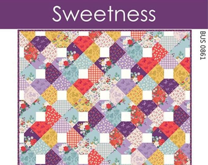 Sweetness Quilt Pattern, Busy Hands Quilts BUS0861, Charm Pack Layer ...