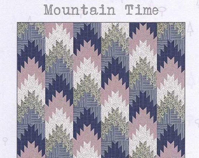 Misted Pines Quilt Pattern, Patti's Patchwork PC-281, Monochromatic Trees Mountains Quilt ...