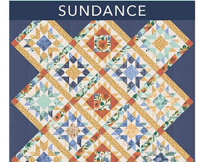 Sundance Quilt Pattern, CMA886, Fat Quarter FQ Friendly, Modern Star ...
