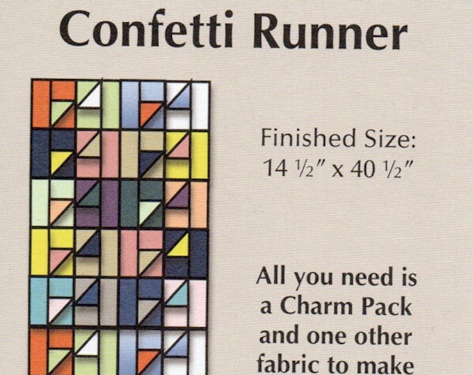 Confetti Table Runner Quilt Pattern, TINY110, Charm Pack Friendly Table ...