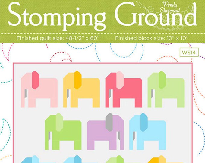 LAST CALL Stomping Ground Quilt Pattern, WS14, Fat Quarter FQ Friendly ...