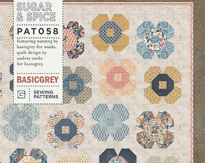 Sugar and Spice Quilt Pattern, PAT058, Fat Quarter FQ Friendly Pattern ...