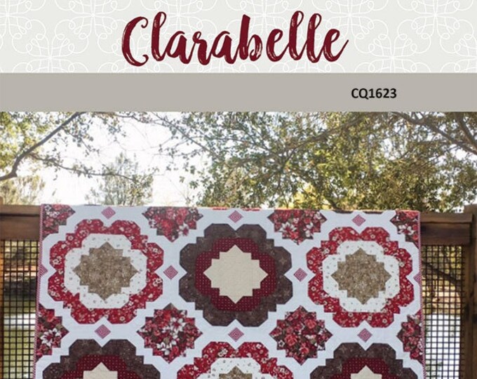 Clarabelle Quilt Pattern, CQ1623, Yardage Friendly, Modern Square Throw ...