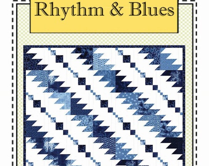LAST CALL Rhythm and Blues Quilt Pattern, Aunt Ems Quilts AEQ77, Layer ...