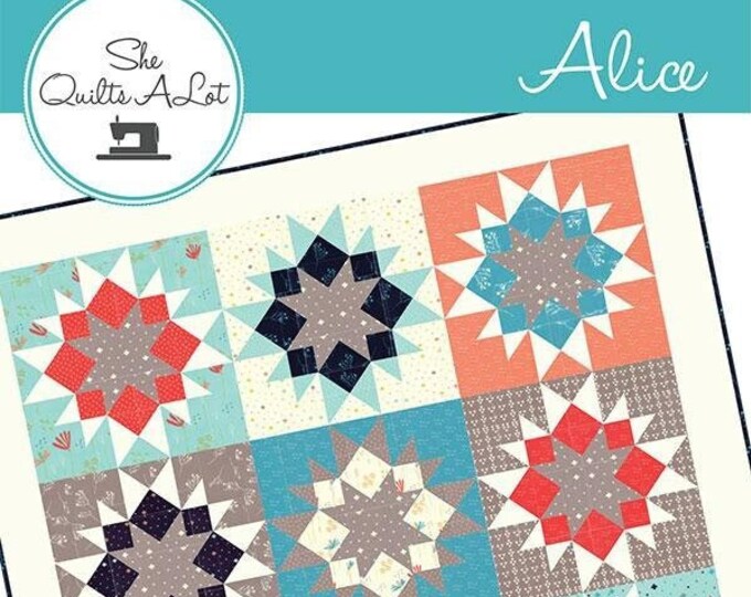 LAST CALL Compass Star Quilt Pattern, Quilty Love QLP124, Modern Star ...