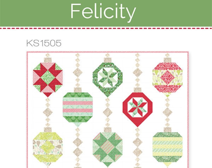 Felicity Quilt Pattern, KS1505, 36 Fat Eighths F8 Friendly Quilt ...