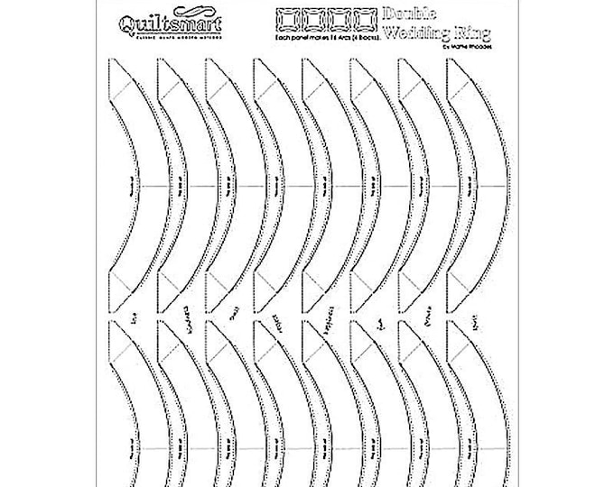 Double Wedding Ring Interfacing Refill Panel, Quiltsmart QS 65012, Pre ...