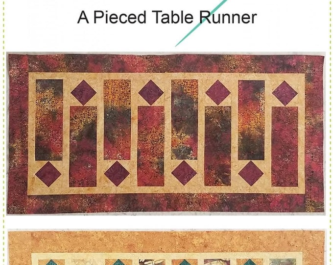 Aztec Diamond Quilted Table Runner Pattern, Cut Loose Press CLPKMS001 ...