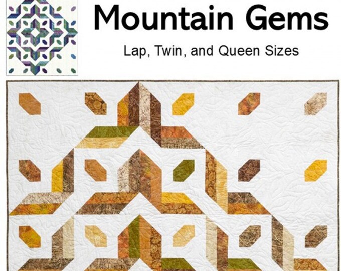 Mountain Gems Quilt Pattern, MD92, Fat Quarter Friendly, Easy Modern ...