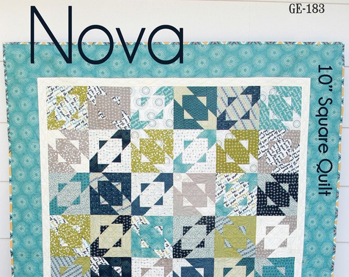 Nova Quilt Pattern GE183 Layer Cake Friendly Stripology - Etsy Canada