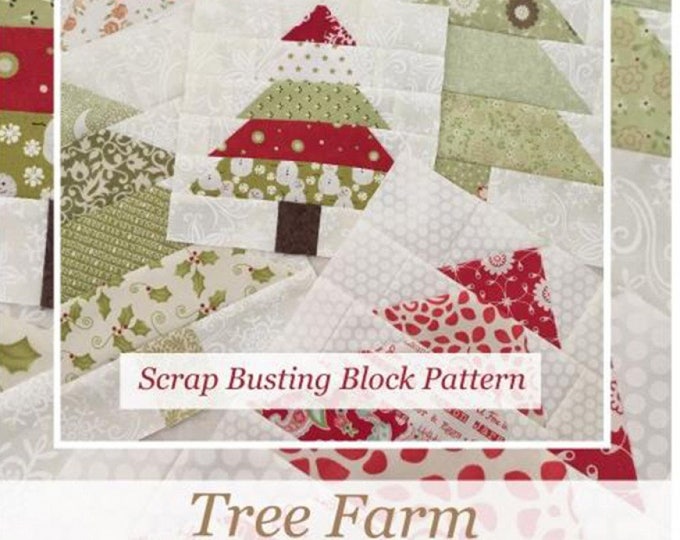 Tree Farm Quilt BLOCK Pattern, the Pattern Basket TPB 1615, Jelly Roll ...
