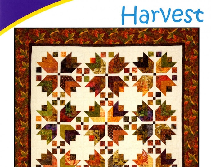 Harvest Quilt Pattern, Cozy Quilt Designs CQD01034, Jelly Roll Friendly ...