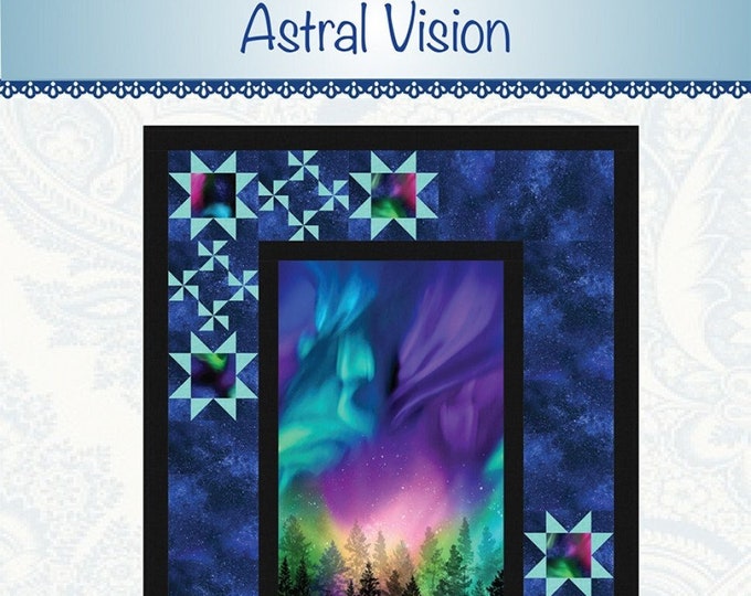 Astral Vision Panel Frame Quilt Pattern, Bound to Be Quilting BTBQ223 ...