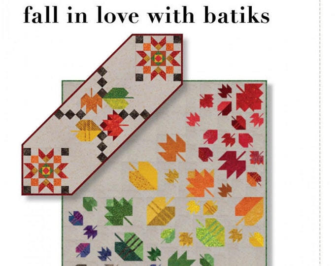 Fall in Love With Batiks Quilt Pattern, Riley Blake Bluebird P100 ...
