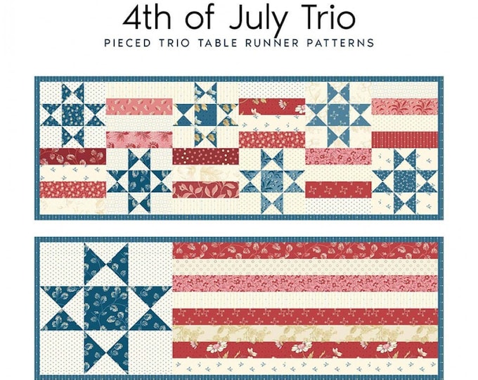 4th of July Trio Quilt Pattern, Laundry Basket Quilts LBQ-1256-P, Fat ...