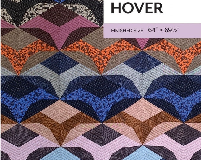 Hover Quilt Pattern, SCQ2480, Yardage Friendly, Contemporary Throw Quilt Pattern, Half Sixty 60 ...