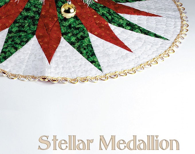 Stellar Medallion Tree Skirt Quilt Pattern, Phillips Fiber Art PFA ...