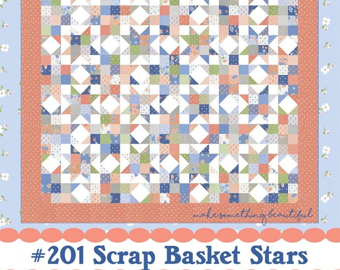 Scrap Basket Stars Quilt Pattern, Coriander Quilts CQ201, Fat Eighths ...