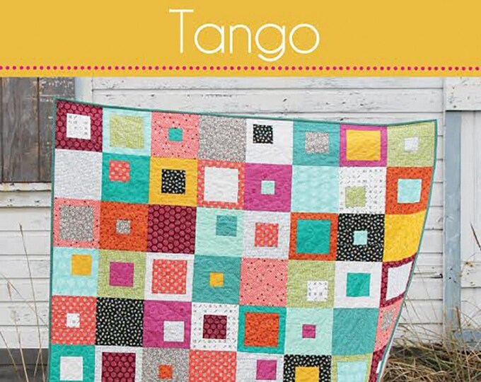 Tango Quilt Pattern, CCS144, Yardage Friendly Beginner Quilt, Crib Throw Twin Queen King Bed ...
