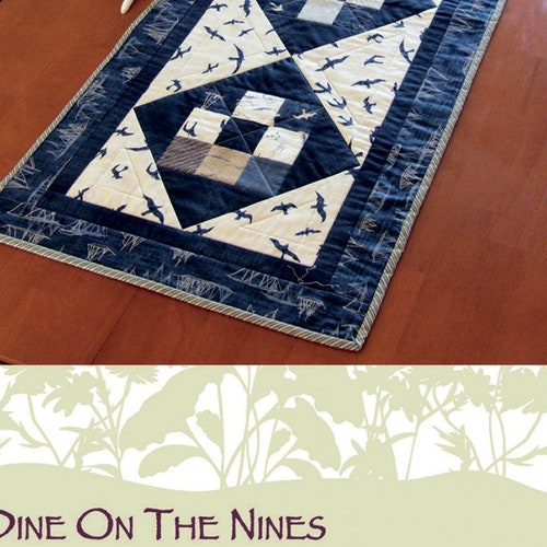 Country Charm Quilted Table Runner Pattern the Pattern Basket | Etsy