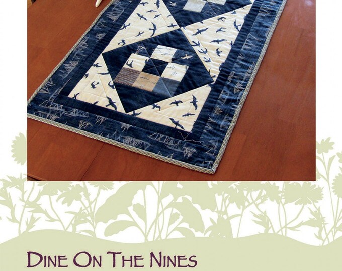 Dine on the Nines Table Quilt Pattern, DFTR-44, Fat Eighths F8 Mini ...