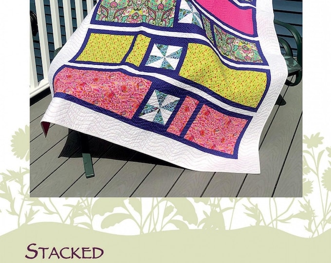 LAST CALL Stacked Quilt Pattern, Dragonfly Fiberart Dfq-48, Fat Quarter ...