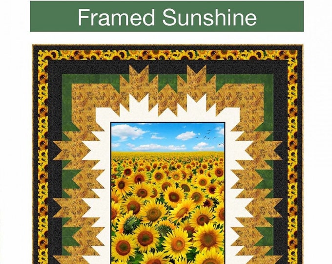 Framed Sunshine Panel Frame Quilt Pattern, Pine Tree Country Quilts ...