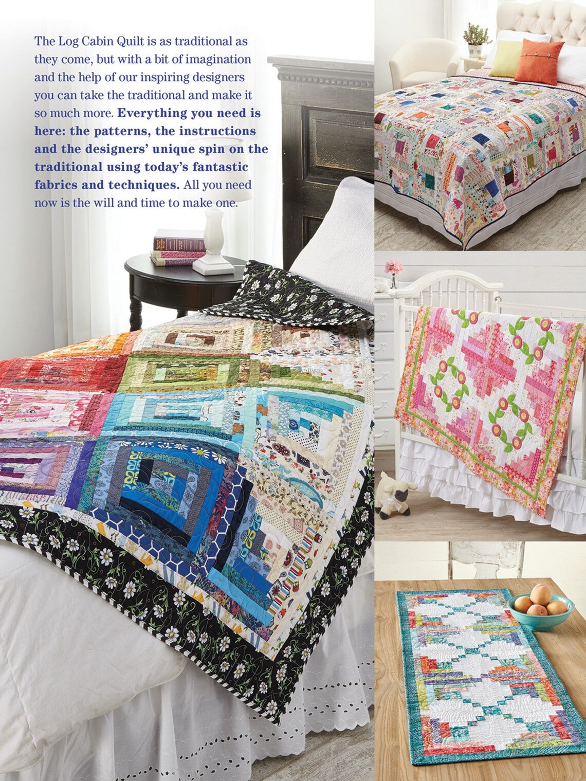 Log Cabin Variations Quilt Pattern Book 141415 9 Projects | Etsy