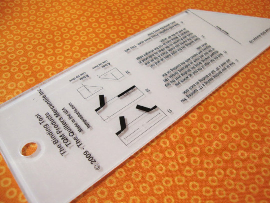 The Binding Tool, TQM Products TQMBT, Quilter's Binding Tool Template ...