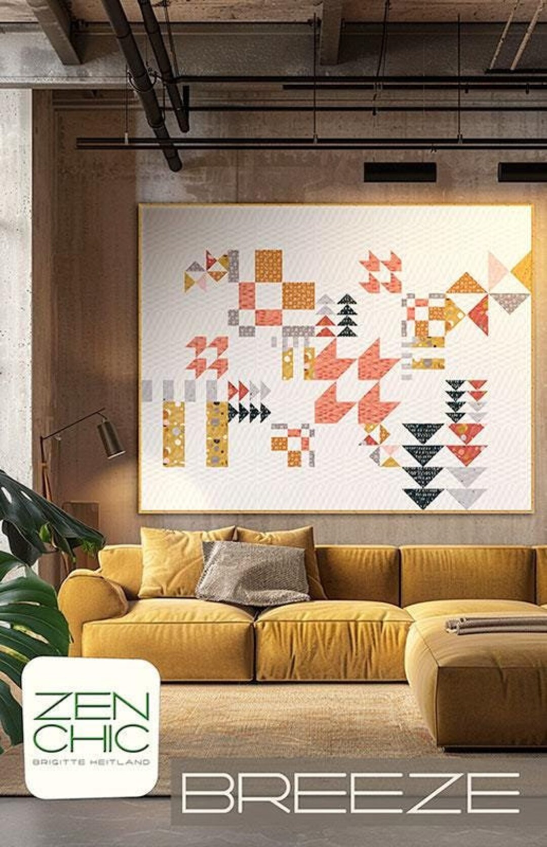 Breeze Quilt Pattern, Zen Chic ZCBRQP, Yardage Friendly Modern ...