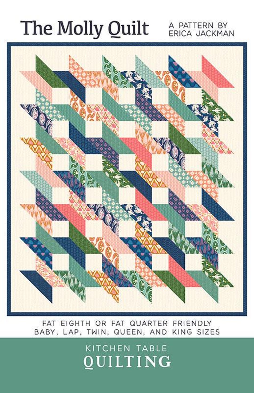 The Molly Quilt Pattern, Kitchen Table Quilting KTQ181, FQ F8 Fat ...
