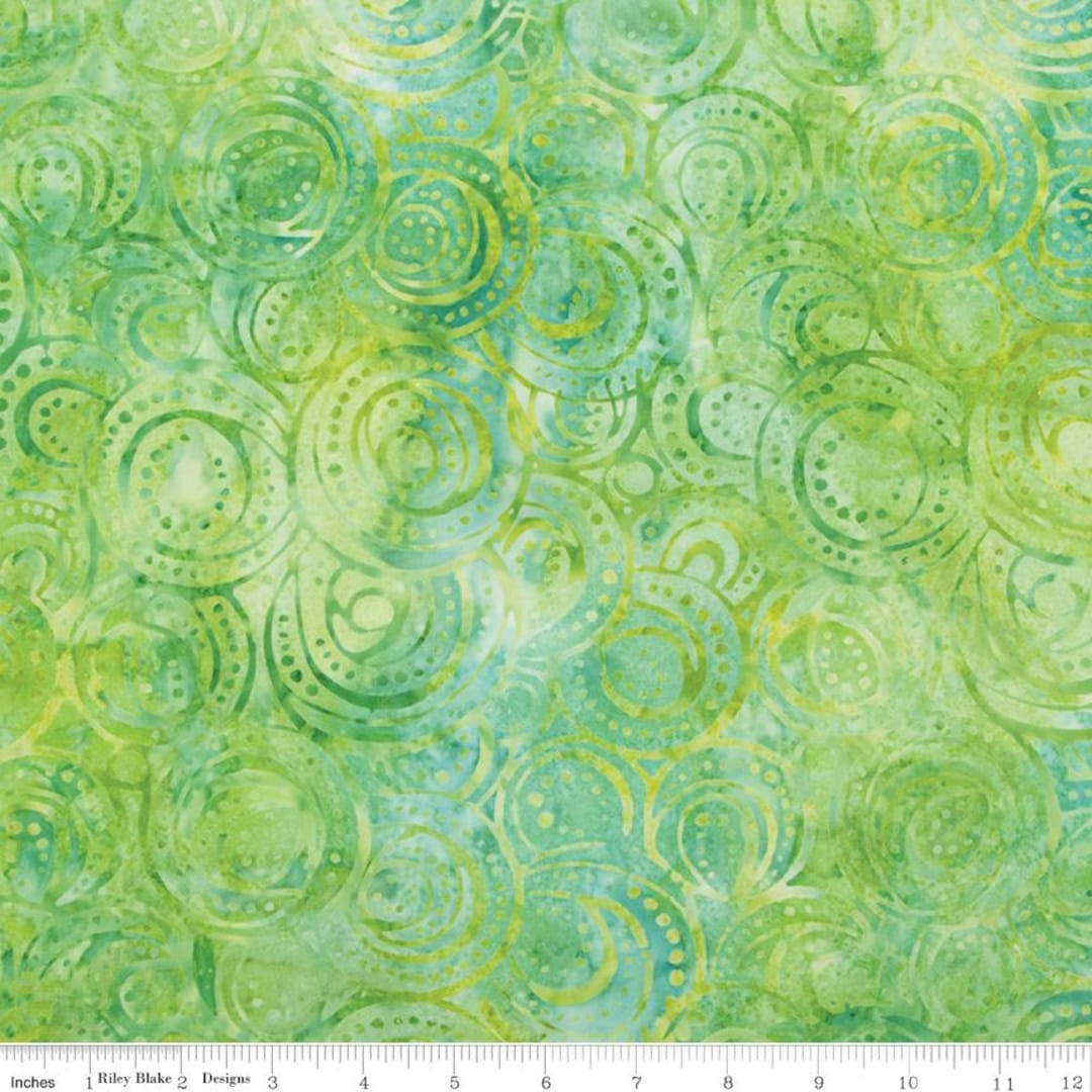 Expressions That Summer Feelin' Sea Green Batik Fabric, Riley Blake ...