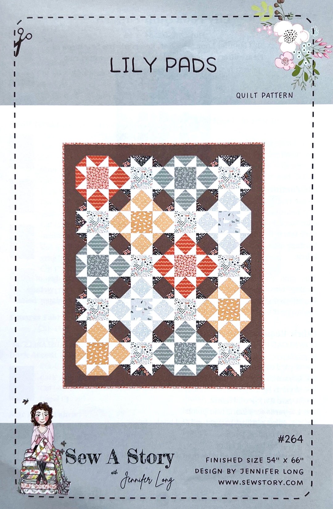 LAST CALL Lily Pads Quilt Pattern, Sew A Story P177-LILYPADS, Patterns ...
