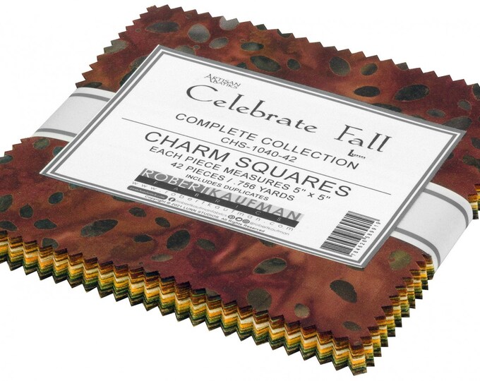 Celebrate Fall Batik Charm Pack, CHS-1040-42, Autumn Fall Batiks Charm ...