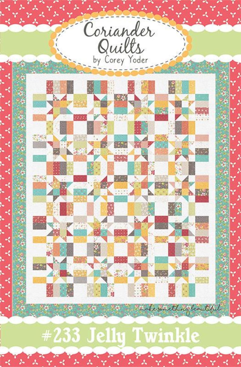 Jelly Twinkle Quilt Pattern, Coriander Quilts CQ233, Jelly Roll ...