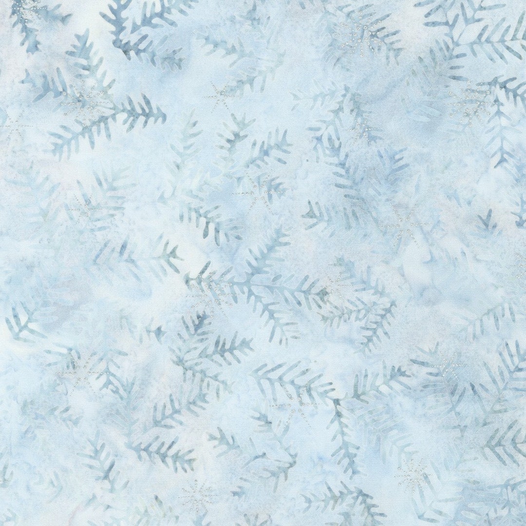 Artisan Batiks Winter Wonderland - Blue Gray Silver Batik Fabric ...