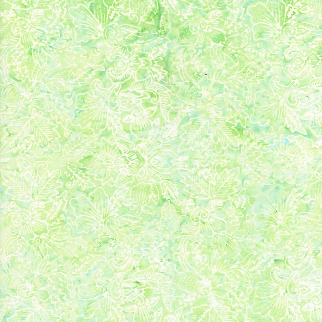 LAST CALL Tonga Mariposa Batik - Pastel Green Tonal Batik Fabric ...