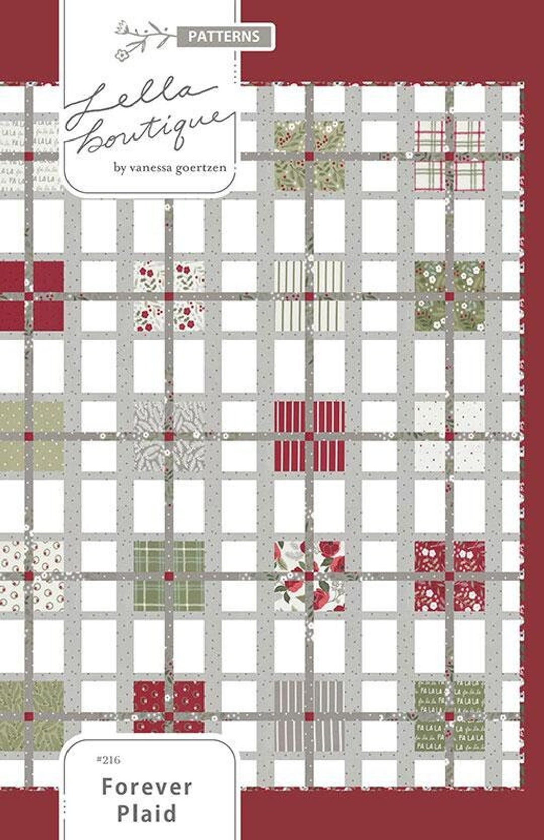 Forever Plaid Quilt Pattern, LB216, Layer Cake Friendly, Plaid Throw ...