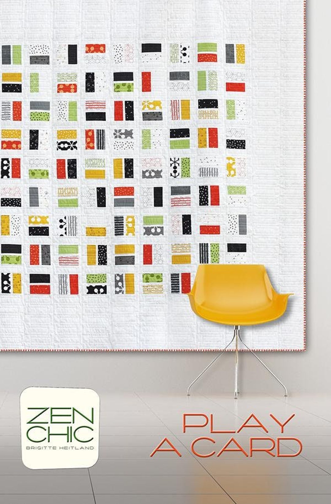 Play a Card Quilt Pattern, Zen Chic ZCPCQP, Charm Pack Friendly Modern ...