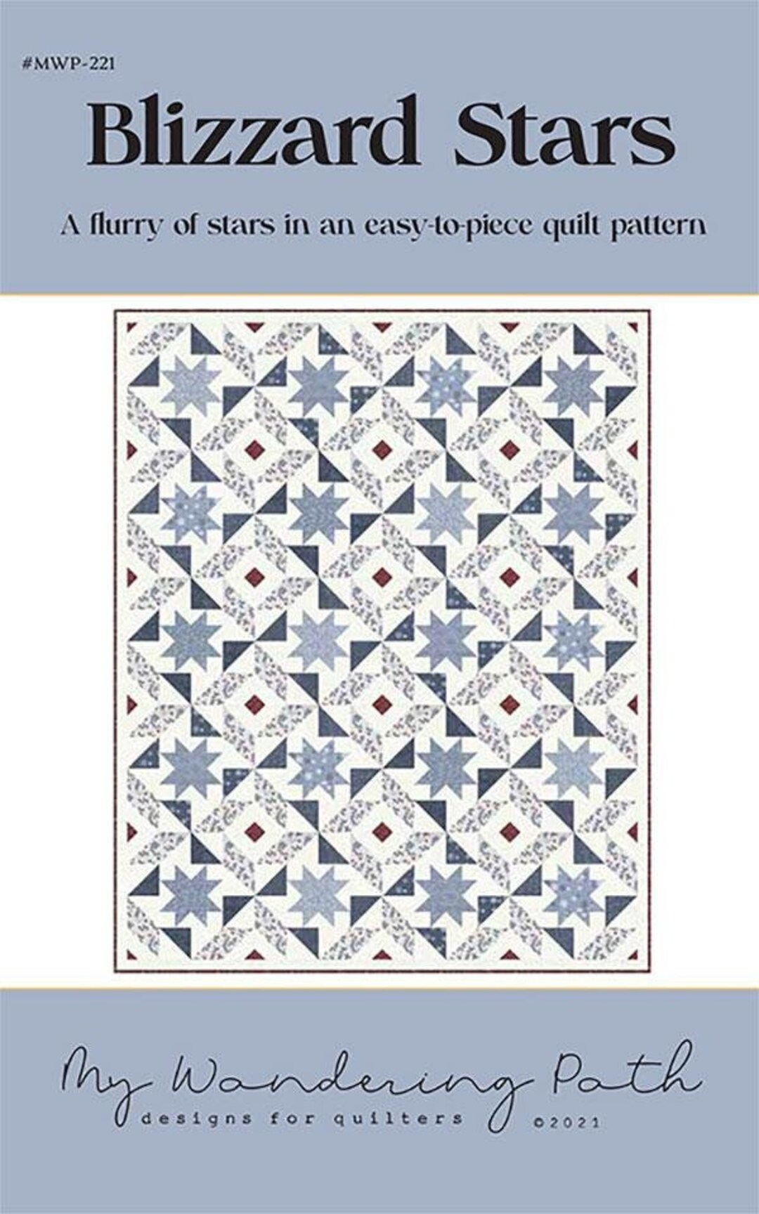 LAST CALL Blizzard Stars Quilt Pattern MWP221 Yardage - Etsy