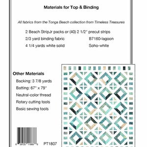 Beach Bracelets Quilt Pattern, Pine Tree Country Quilts PT1807, Jelly ...