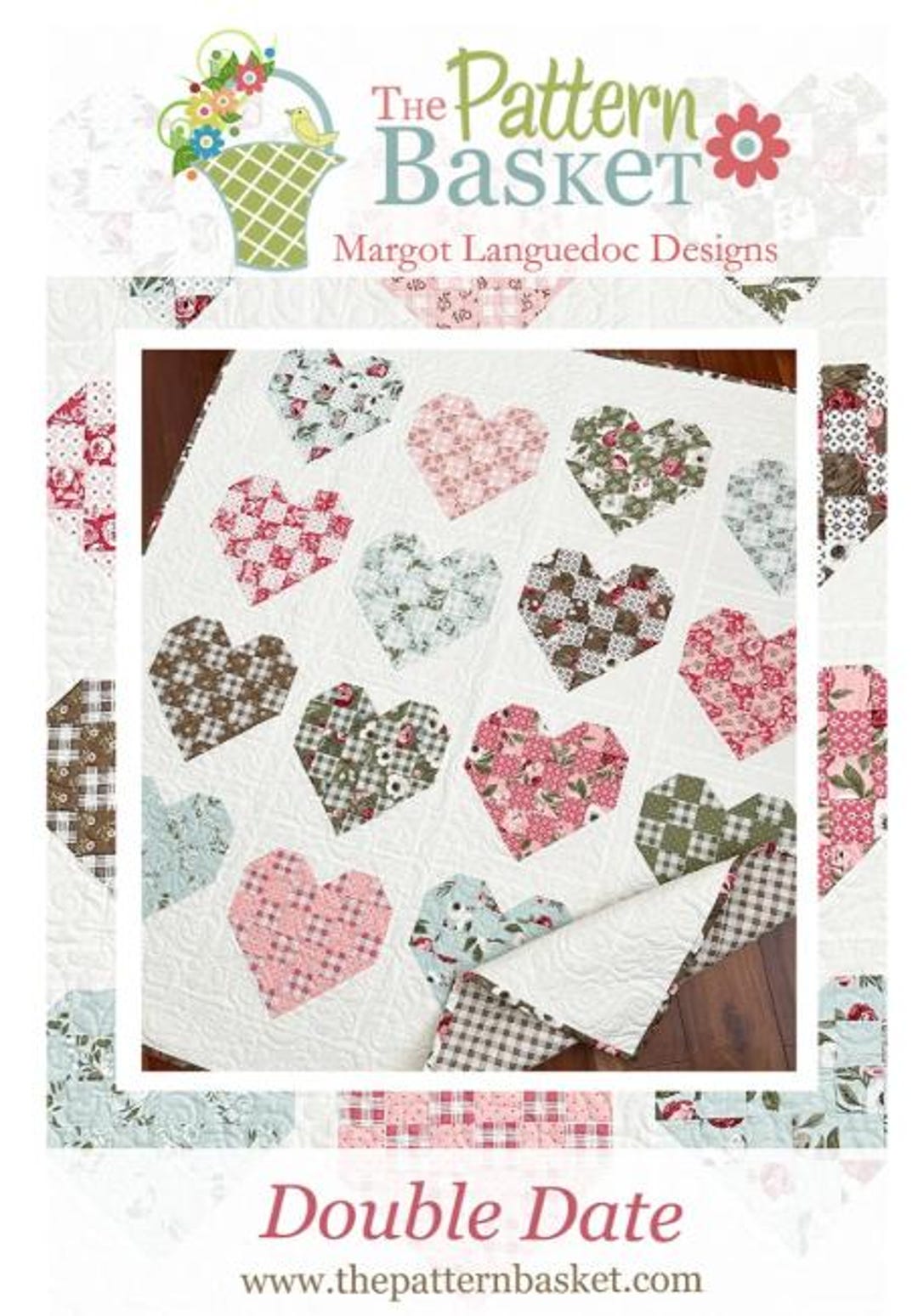 Double Date Quilt Pattern, the Pattern Basket TPB2401, Layer Cake ...