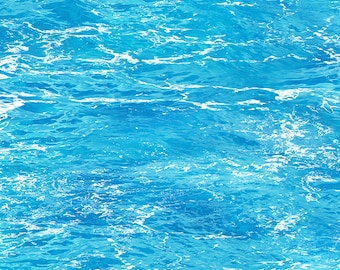 Ocean Blue Fabric - Etsy