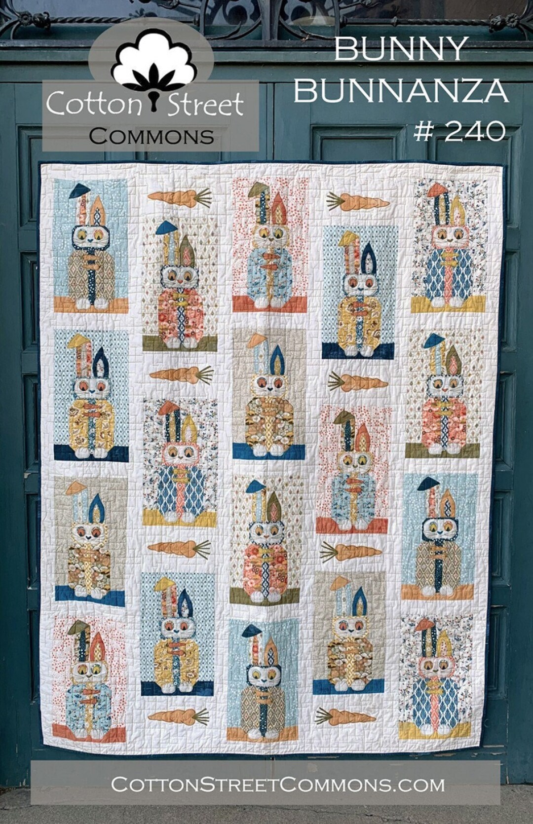 LAST CALL Bunny Bunnanza Quilt Pattern, Cotton Street Commons CSC240 ...