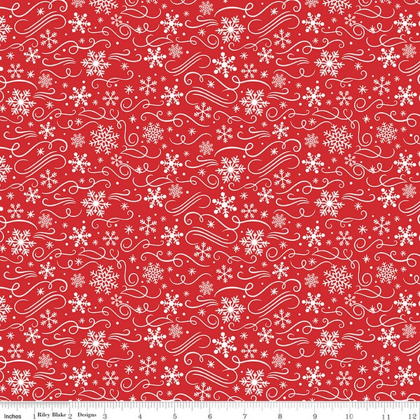 Red Christmas Fabric - Etsy